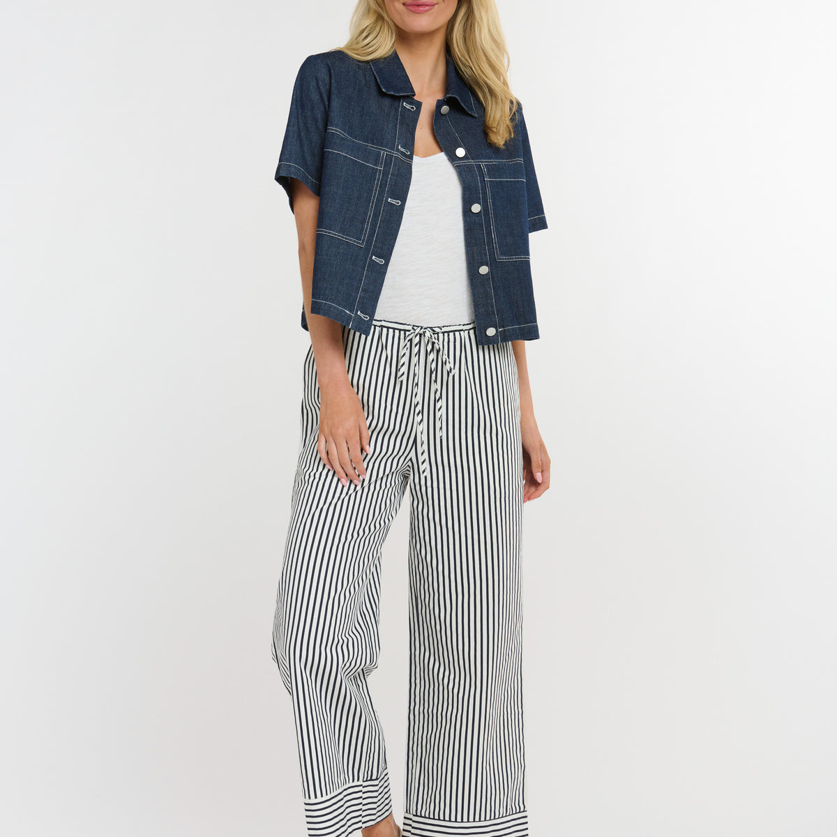 Mabel SS Denim Jacket - Indigo Denim – Seven Sundays