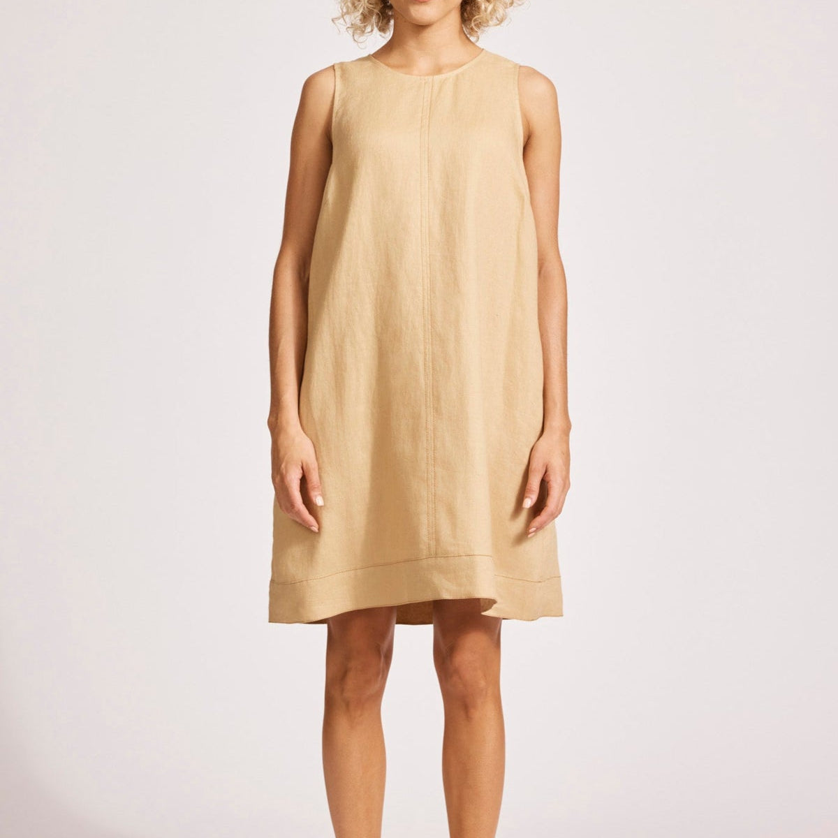 Miramar Tank Dress - Camel – Seven Sundays Co